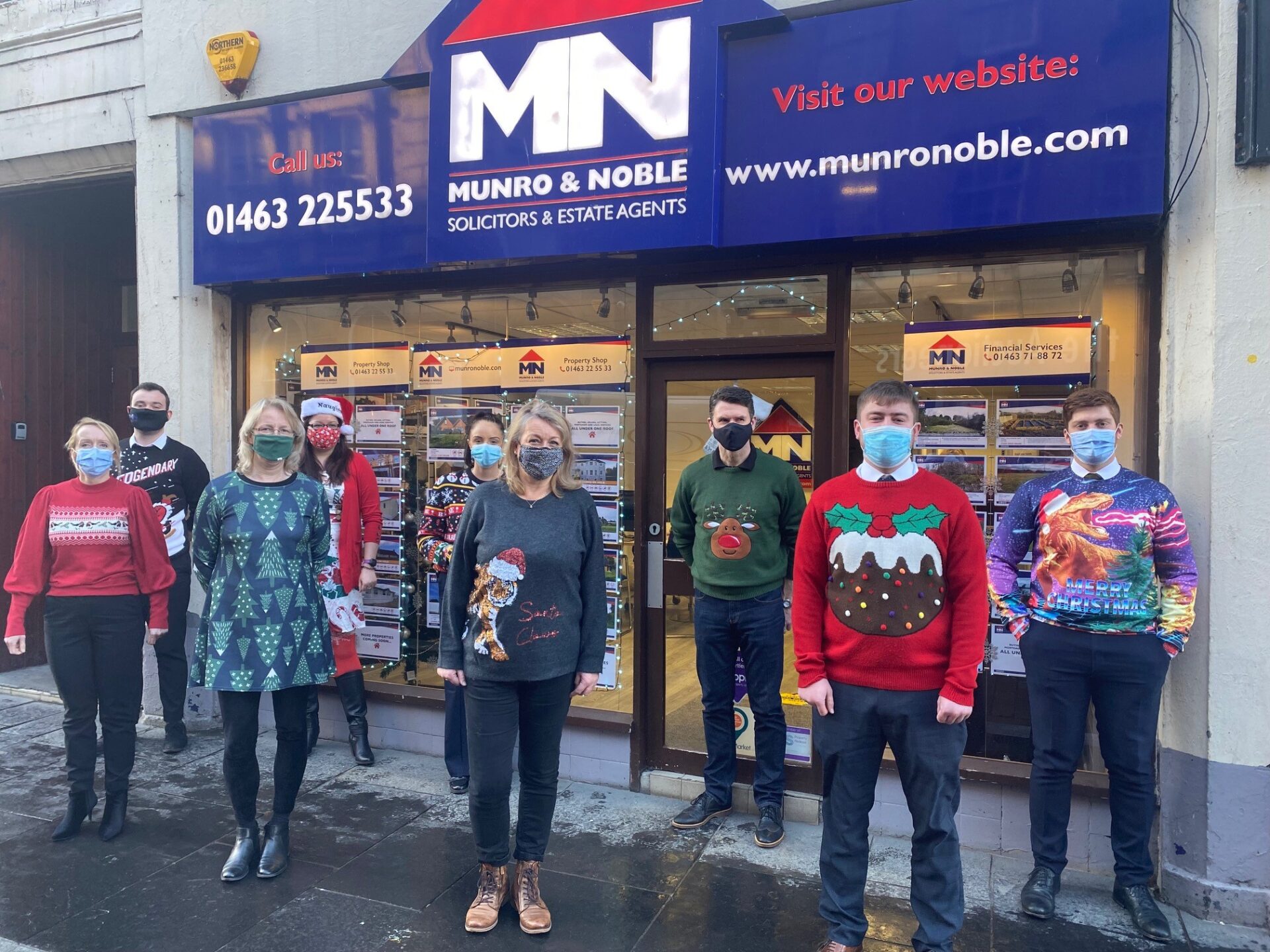 Team Munro and Noble's Christmas jumper day supporting Save the ...